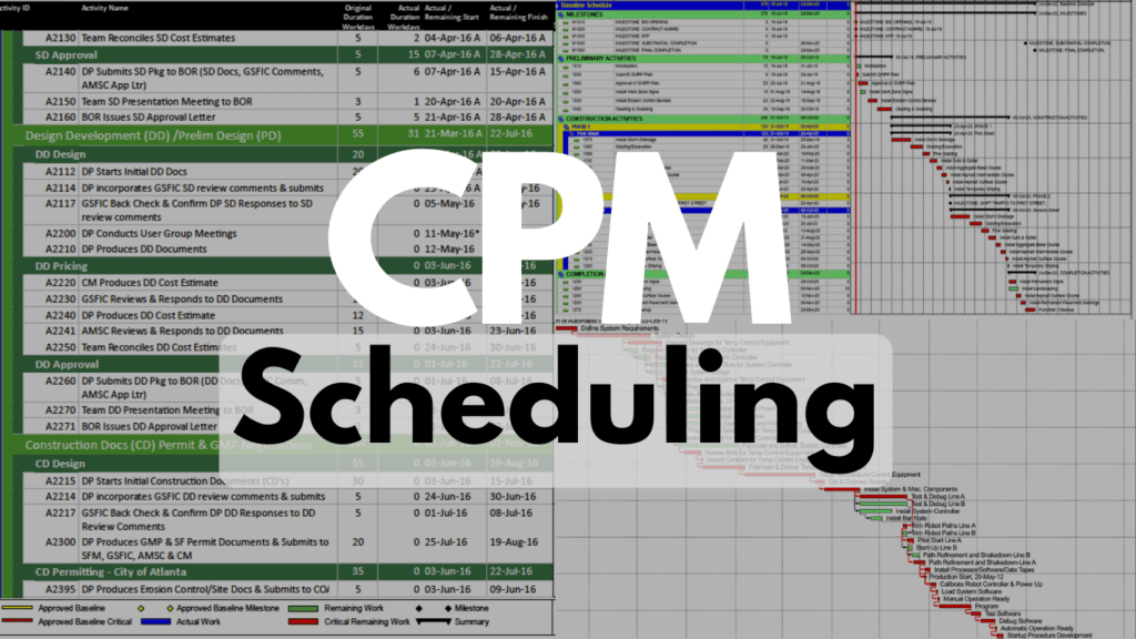 CPM Scheduling - Real Estimate Services