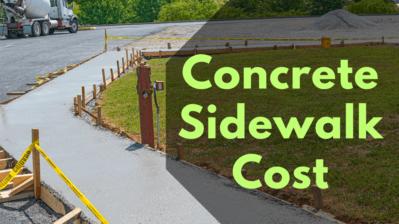 Concrete Sidewalk Cost - Real Estimate Services